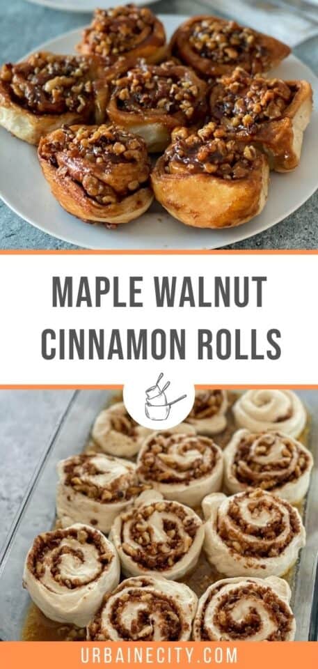 Maple walnut cinnamon rolls: easy recipe - Urbaine City
